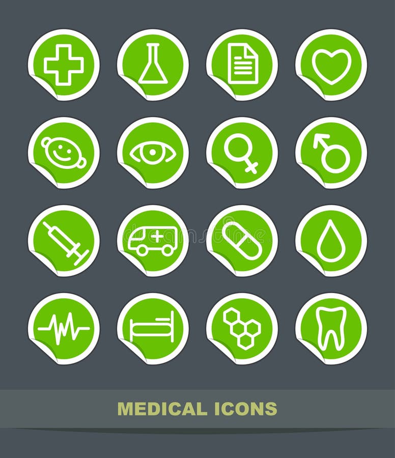 Medical icons stock vector. Illustration of medical, medicine - 24840499