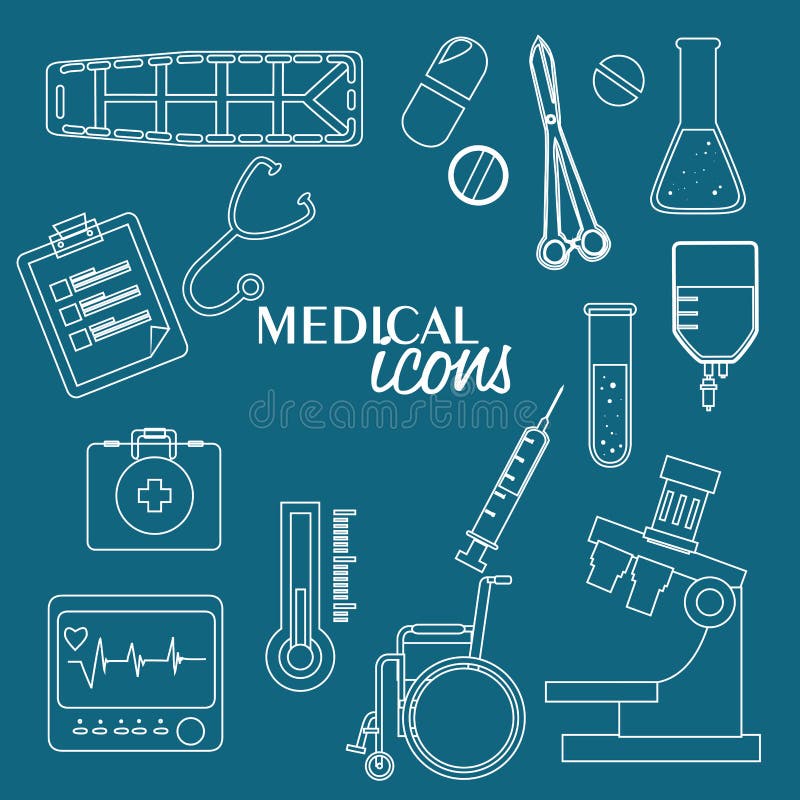 Medical icons design stock illustration. Illustration of symbol - 66784069