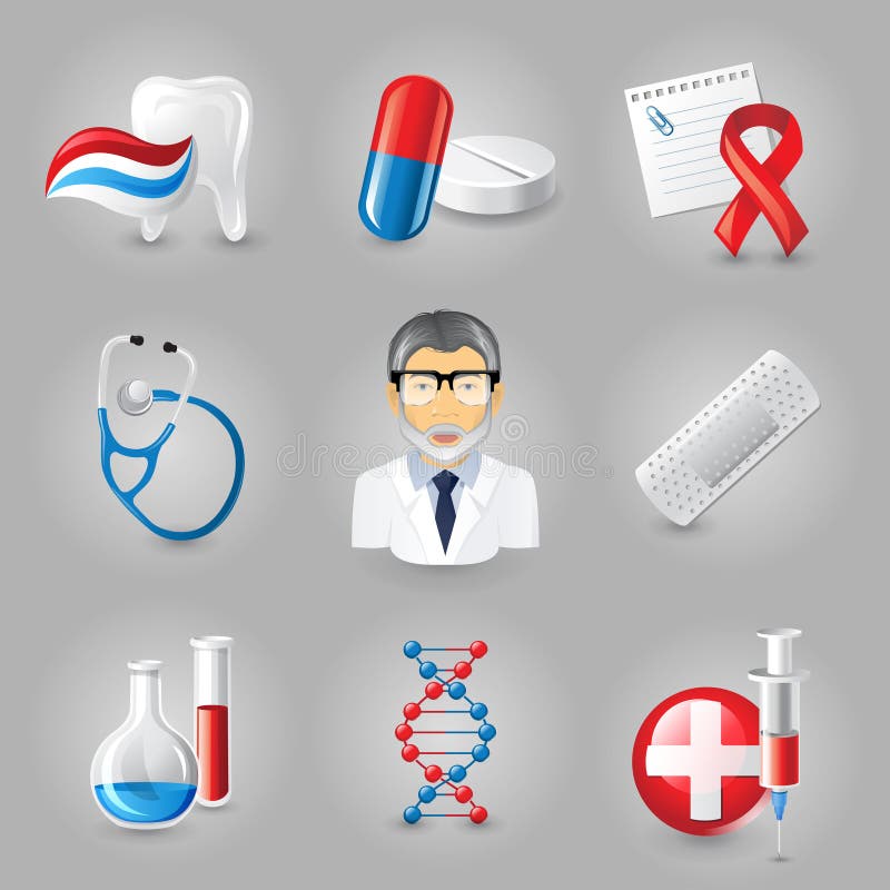 Medical icons stock vector. Illustration of blood, heartbeat - 30482028