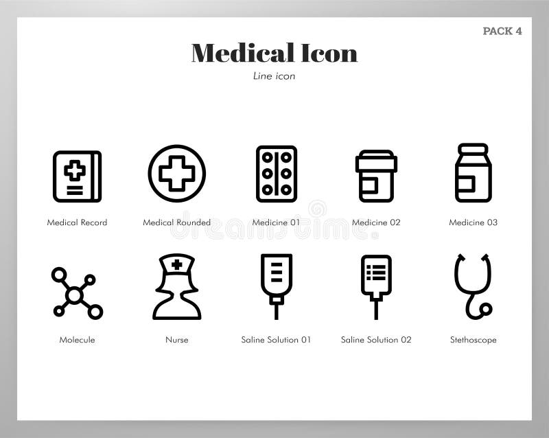 Medical Kit Line Color Icon Stock Vector - Illustration of cure, care ...
