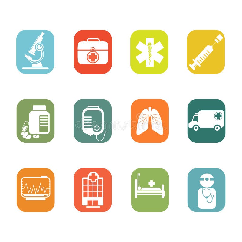 Medical icons stock illustration. Illustration of circle - 36902604