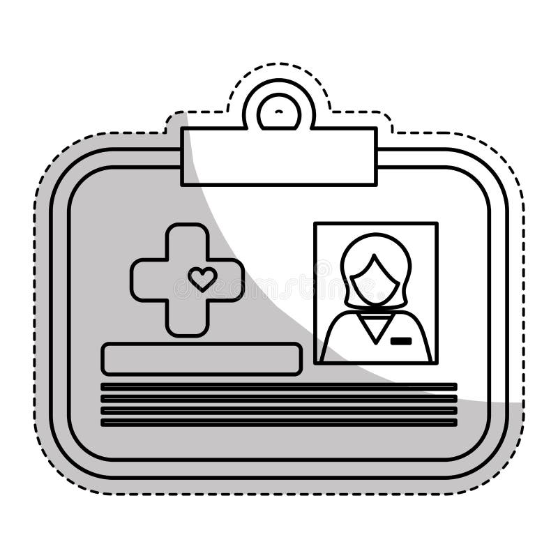 Medical id icon stock vector. Illustration of identity - 81873864