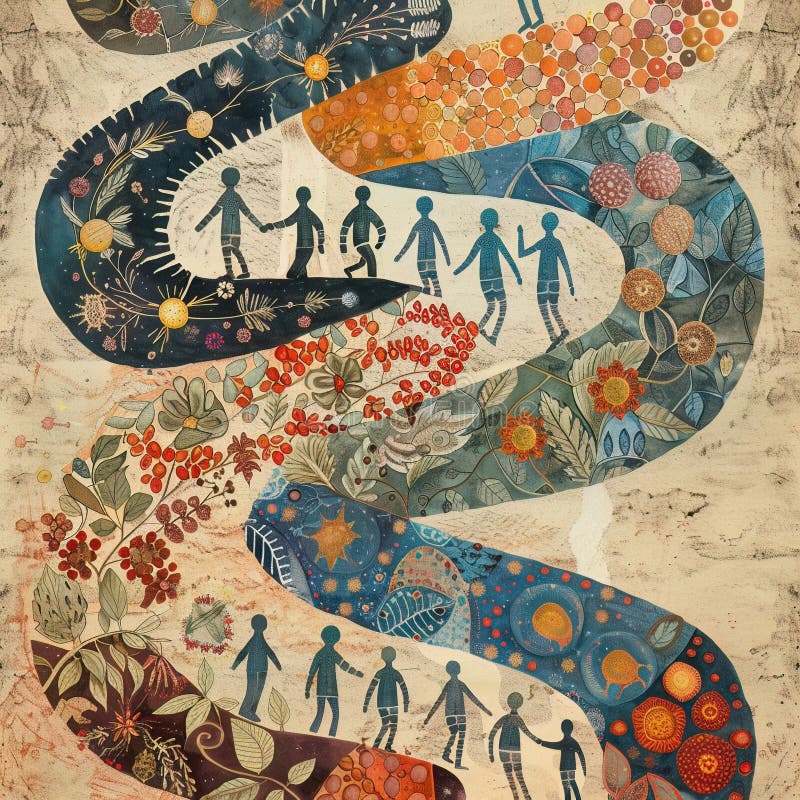 A Medical Illustration of Genetic Inheritance Showing How Traits are ...