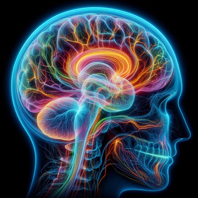 Medical Imaging: High-Resolution Brain X-Ray, Generative AI. Stock ...