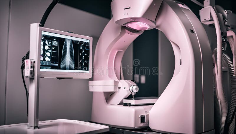 Medical Imaging Technology in a Modern Clinic Stock Illustration ...
