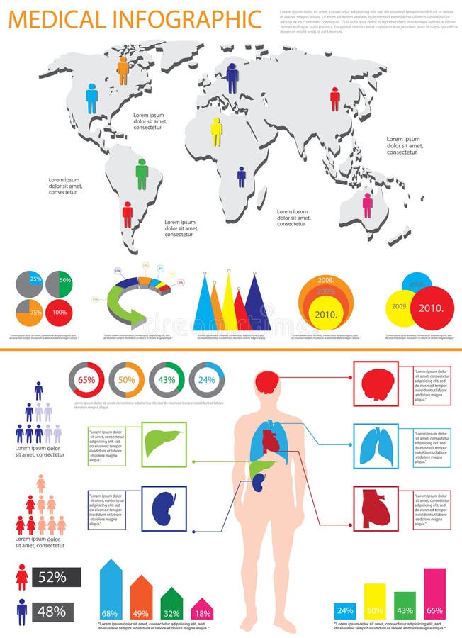 Human Info Graphic Elements Stock Vector - Illustration of button ...