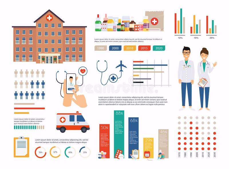 Medical Infographic Elements Vector Design Template. Can Be Used for ...