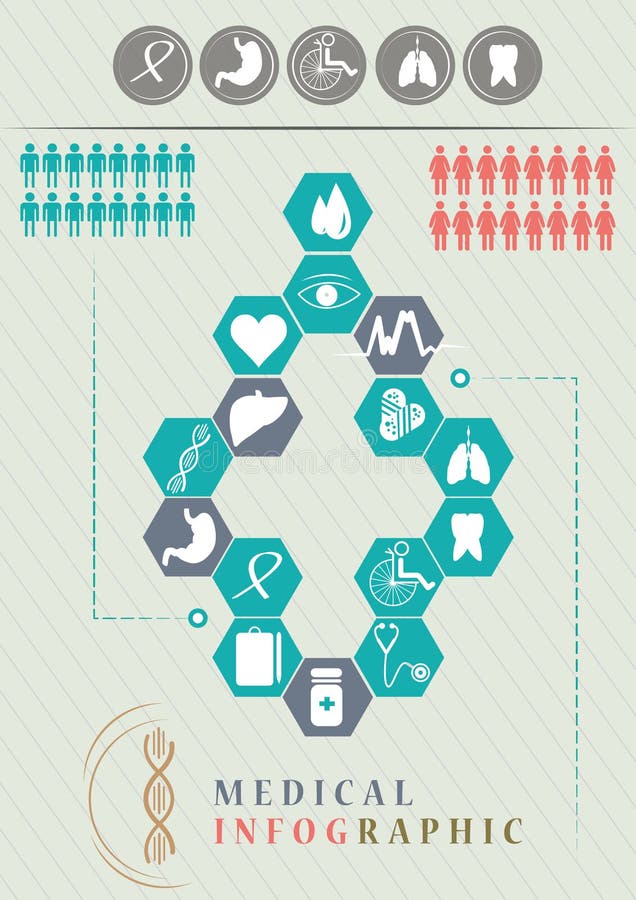 Medical Infographic. Vector Illustration Decorative Design Stock Vector ...