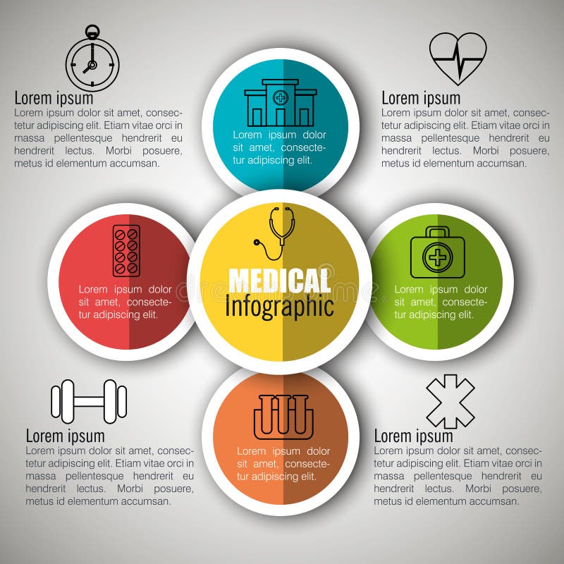 Medical Infographics Design Stock Illustration - Illustration of ...