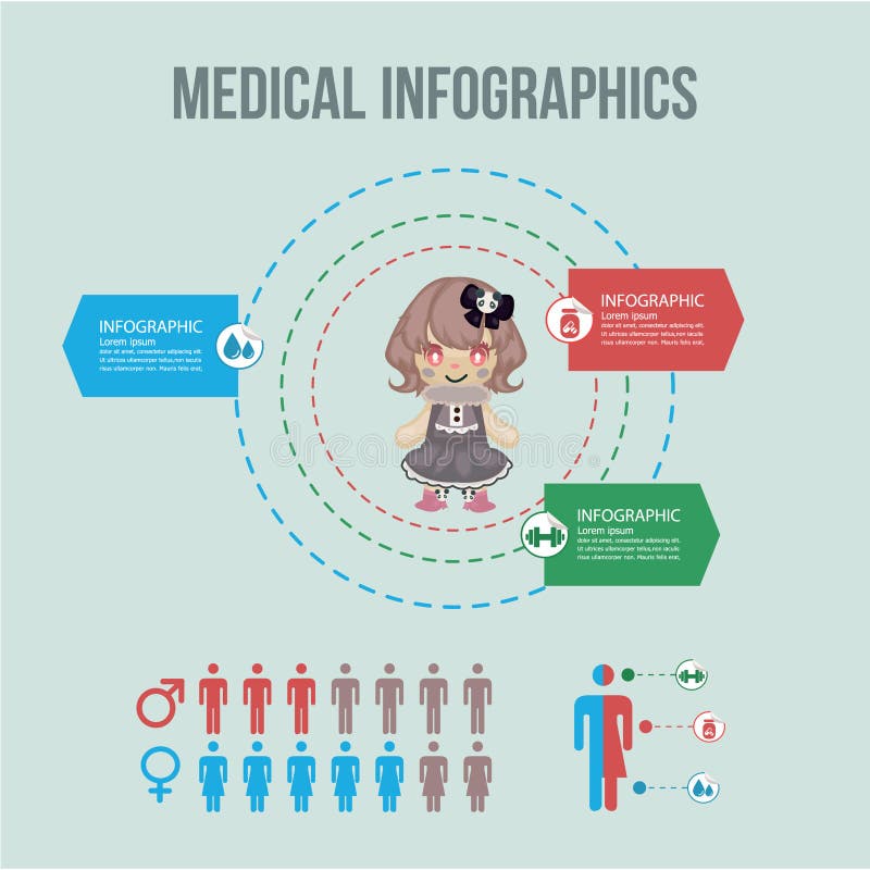Medical Infographics. Vector Illustration Decorative Design Stock ...