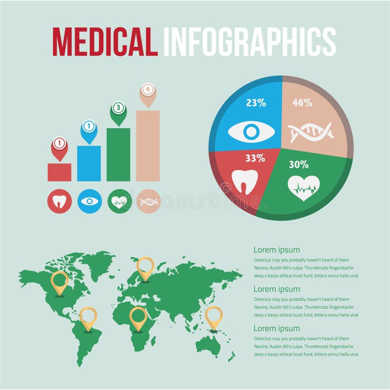 Medical Infographics. Vector Illustration Decorative Design Stock ...