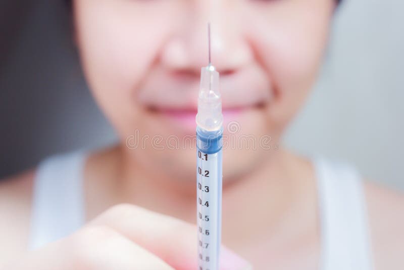 Medical injection syringe stock photo. Image of needle - 43984898