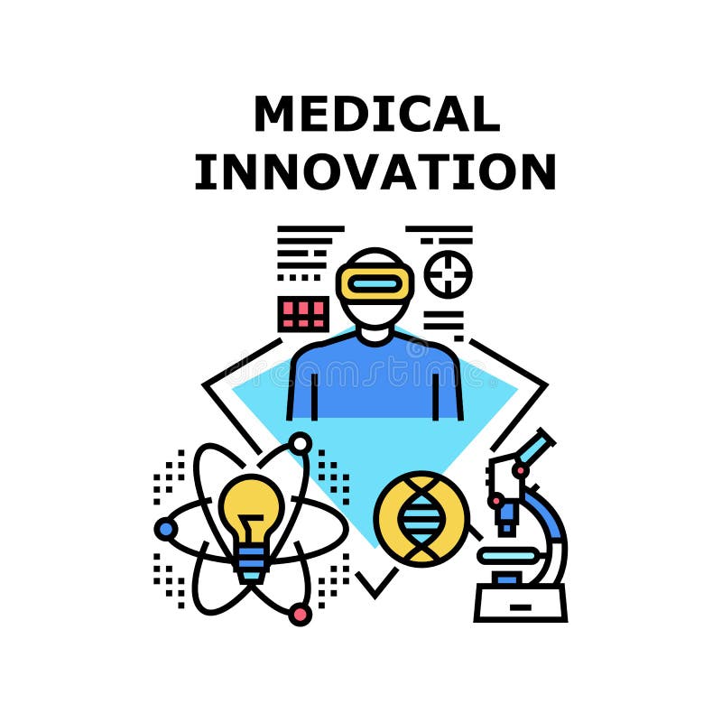 Medical Innovation Concept Color Illustration Stock Vector ...
