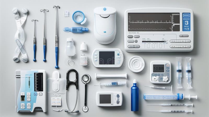 Medical Instruments Collection Stock Illustration - Illustration of ...