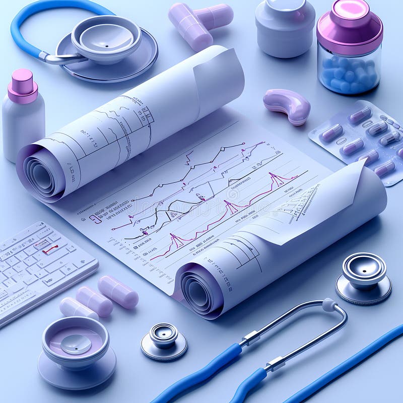 Medical Instruments and Technology Stock Illustration - Illustration of ...