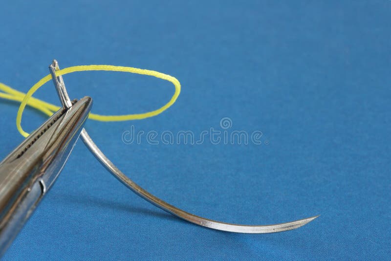 Instrument, Needle And Thread Stock Image - Image of cotton, sewing ...