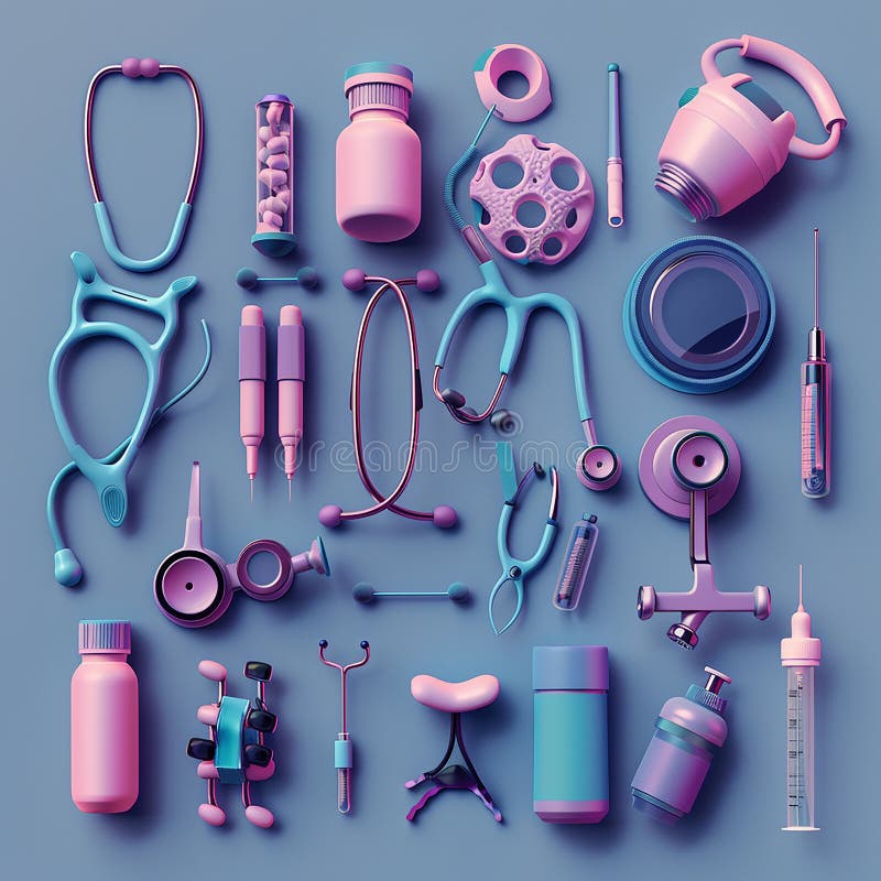 Medical Instruments and Technology Stock Illustration - Illustration of ...