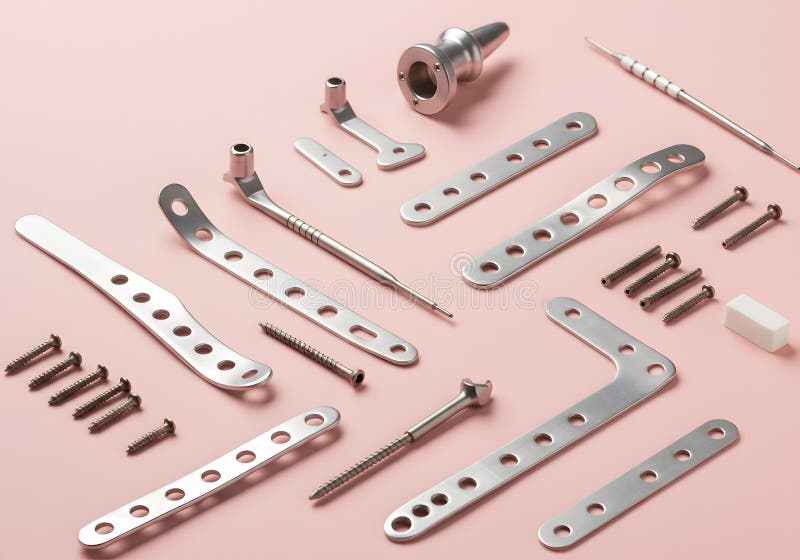 Medical Instruments Tools Flatlay Stock Illustration - Illustration of ...