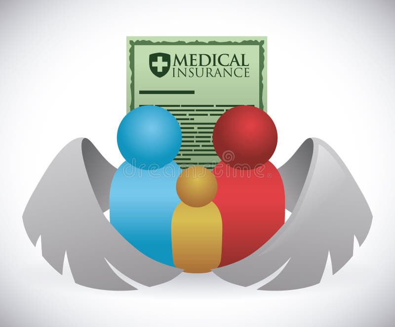 Medical insurance design. stock vector. Illustration of healthy - 59003844