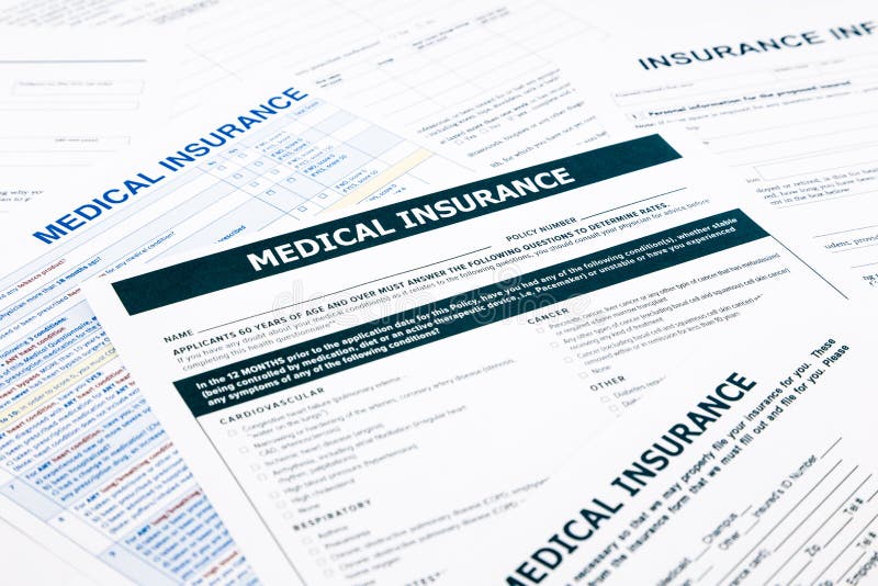 Medical insurance form, stock photo. Image of investigate - 40340646