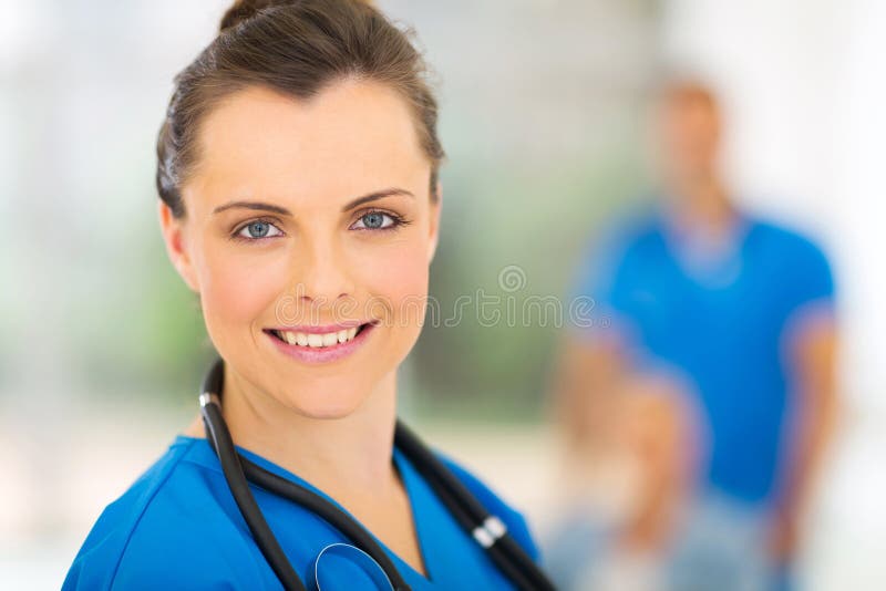 Medical intern portrait stock image. Image of portrait - 46569989