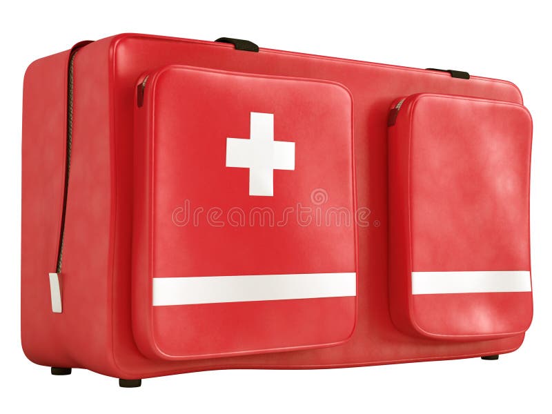 First aid kit stock vector. Illustration of handle, healthcare - 12475749