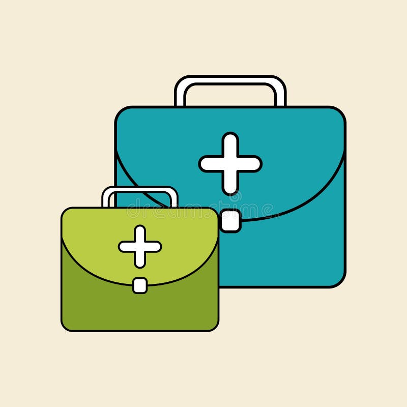 Medical Kit Design , Vector Illustration Stock Vector - Illustration of ...