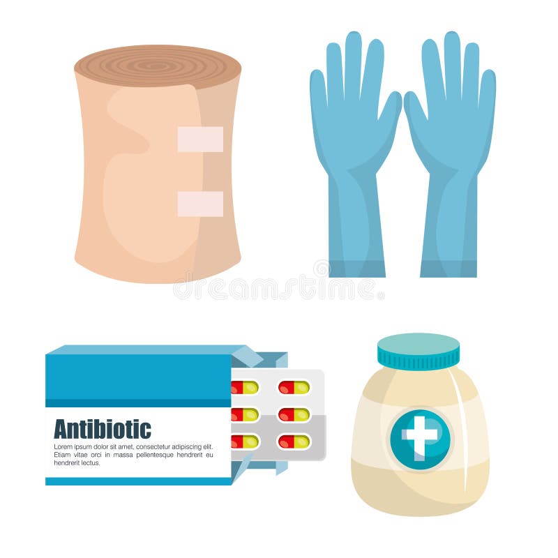 Medical kit elements icon stock vector. Illustration of icon - 86758503