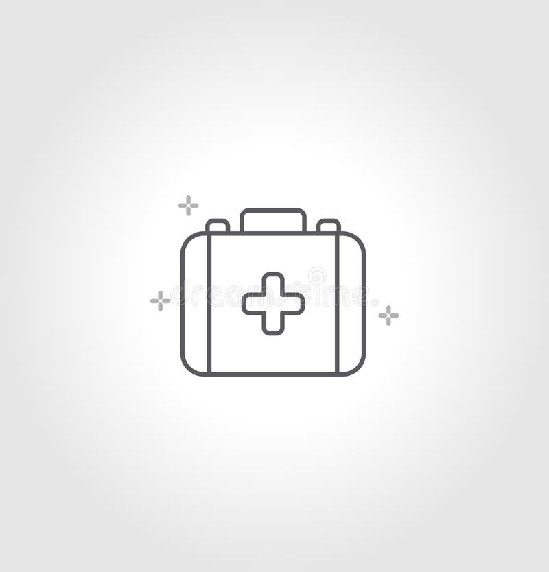 Medical Kit Icon Vector. Medkit Icon Vector Illustration - Sign or ...