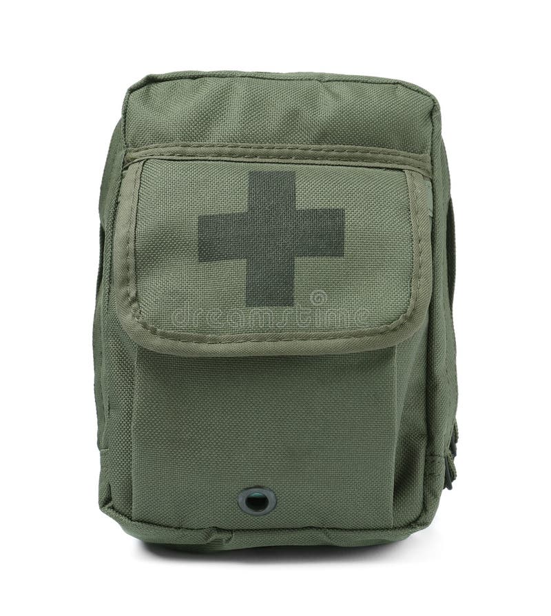Medical Kit Isolated on White. Camping Tourism Stock Image - Image of ...