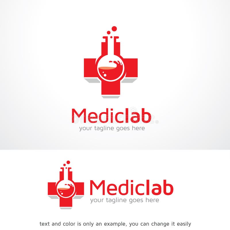 Medical Lab Logo Template Design Vector Stock Vector - Illustration of ...