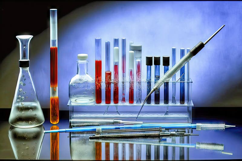 Medical Laboratory Equipment Stock Illustration - Illustration of ...