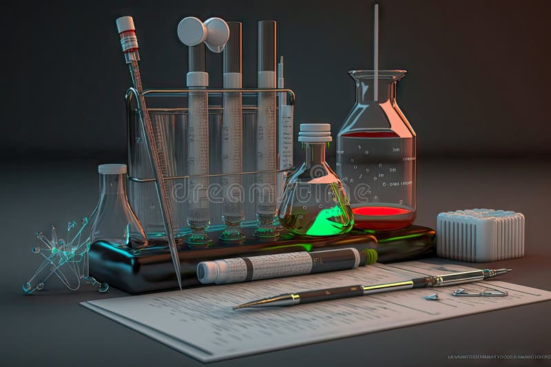 Medical Laboratory Equipment Stock Illustration - Illustration of ...