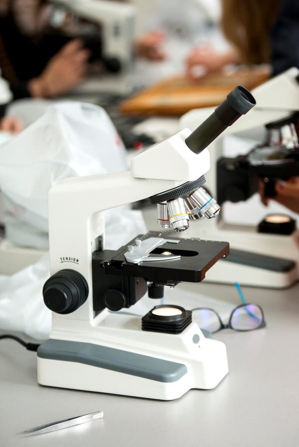 Medical Laboratory Microscope Stock Photo - Image of science ...