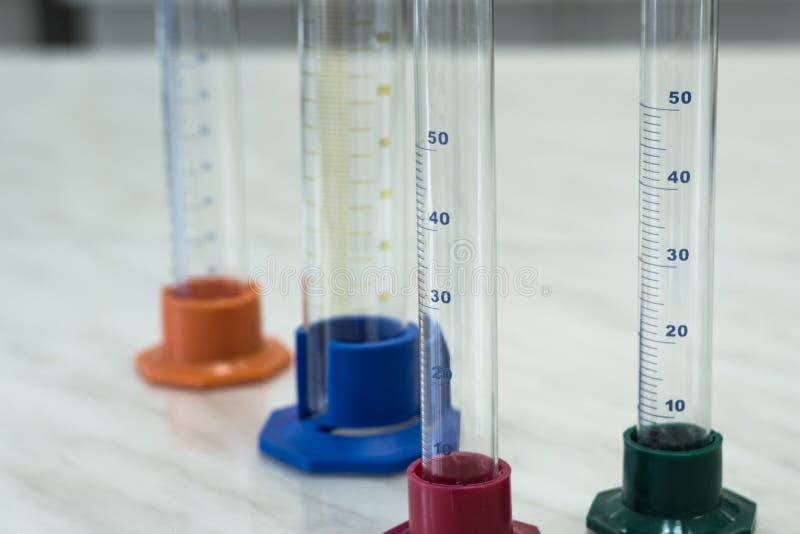Measuring cylinders stock photo. Image of cylinder, biochemistry - 30480276