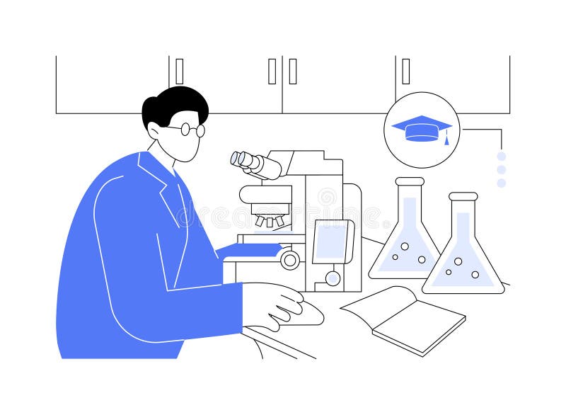 Laboratory Technician Searching Clip Art