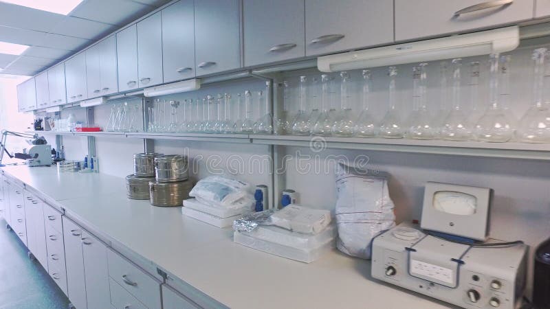 Science Laboratory Room. Empty Science Lab Room. Science Laboratory ...