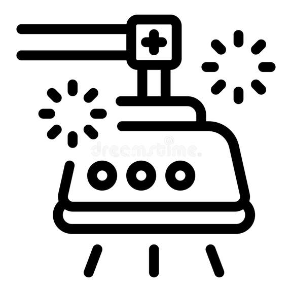 Medical Lamp Shining Light for Sterilization Icon Stock Illustration ...