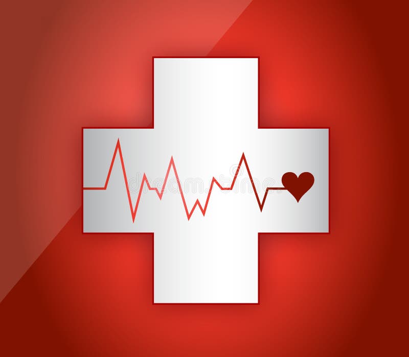 Medical lifeline stock illustration. Illustration of heart - 27717556