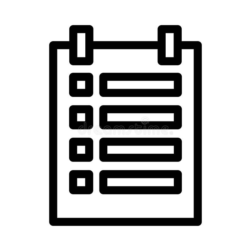 Medical List Icon. Flat Illustration of Medical List Vector Icon for ...