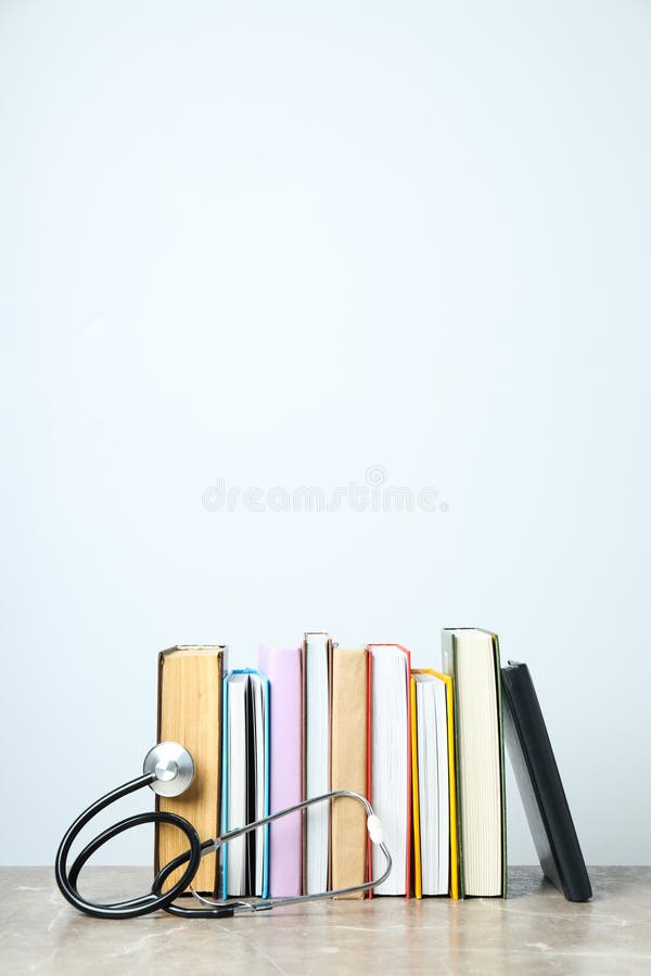 Medical Literature Concept - Composition with Different Books Stock ...