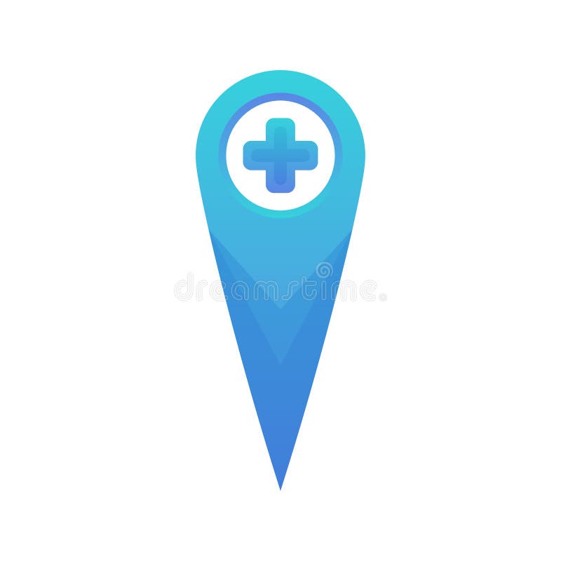 Medical Location Logo Element Design Template Icon Stock Vector ...