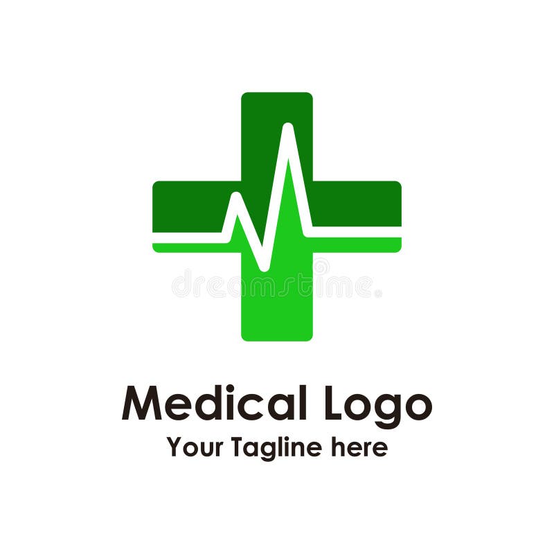 Medical Logo Minimalist Vector Design Stock Vector - Illustration of ...