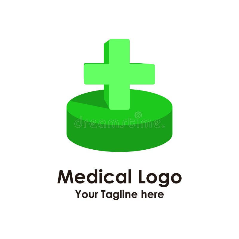 Medical Logo Minimalist Vector Design Stock Vector - Illustration of ...