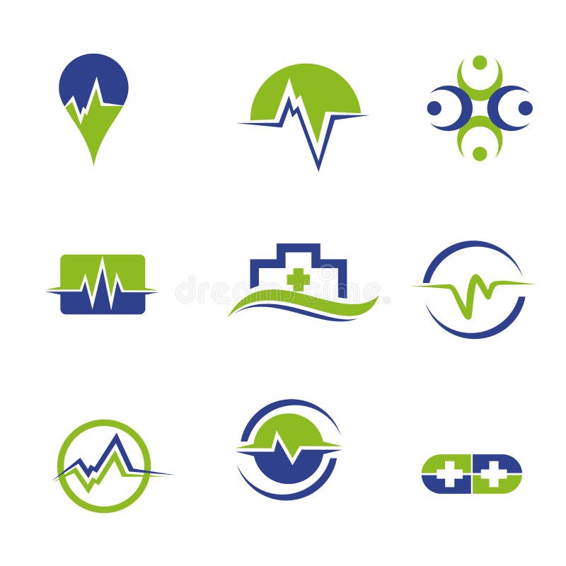 Medical Logo Design Vector Template Stock Vector - Illustration of ...