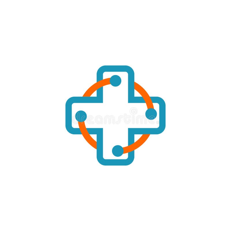 Medical Logo Design with Using Cross Icon Stock Vector - Illustration ...