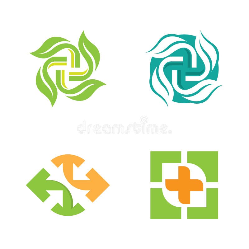 Medical logo icon set stock vector. Illustration of identity - 235076953