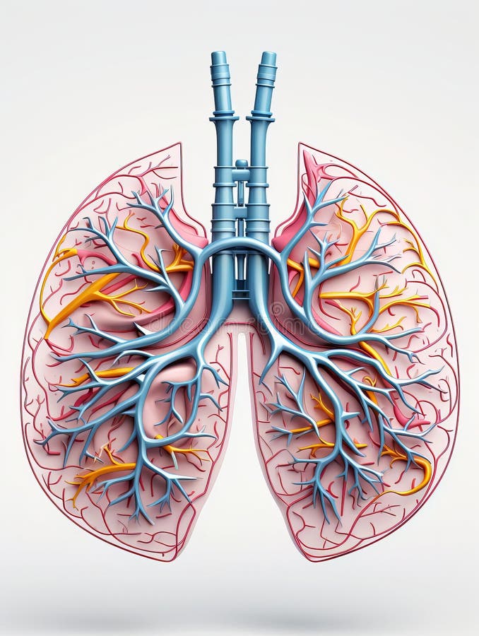 The Medical Lungs are Constructed from Colorful Things Stock ...