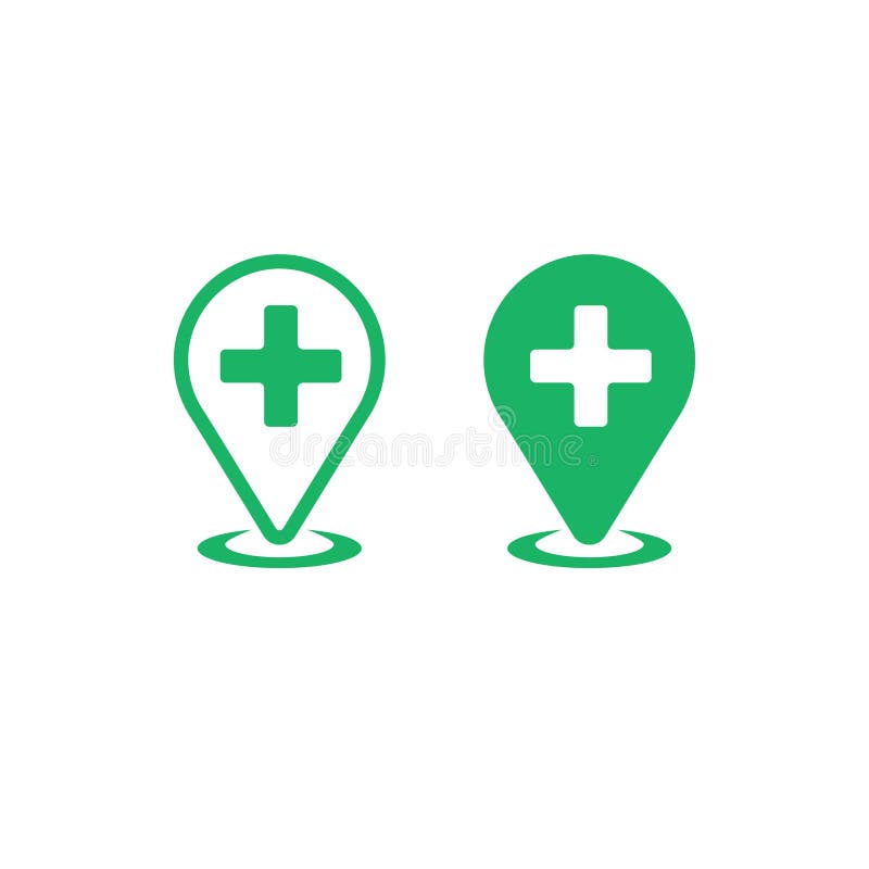 Medical Map Pinpoint Stock Illustrations – 98 Medical Map Pinpoint ...