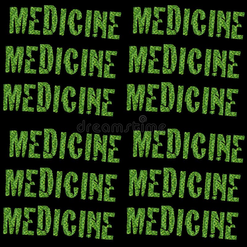 Medical Marijuana Background Stock Illustration - Illustration of ...